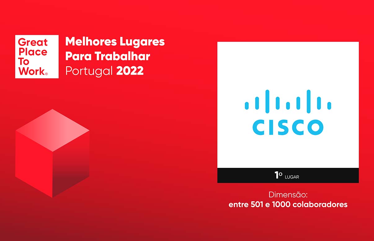 Cisco é novamente a melhor empresa para trabalhar em Portugal, segundo ...